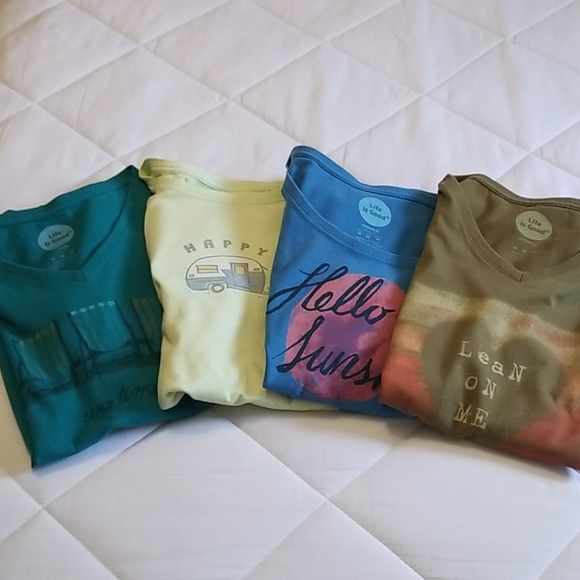 Life Is Good | Tops | Life Is Good Shirts We Time Happy Hello Lean On ...